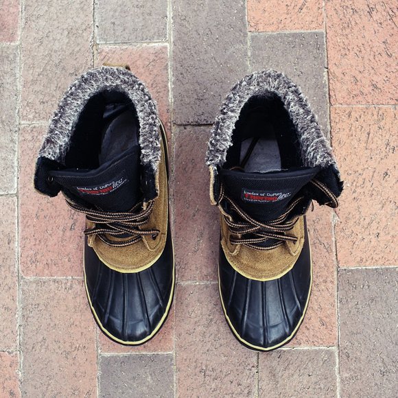 insoles of Dupont | Shoes | Vintage Leather Duck Boots Mens 9 | Poshmark
